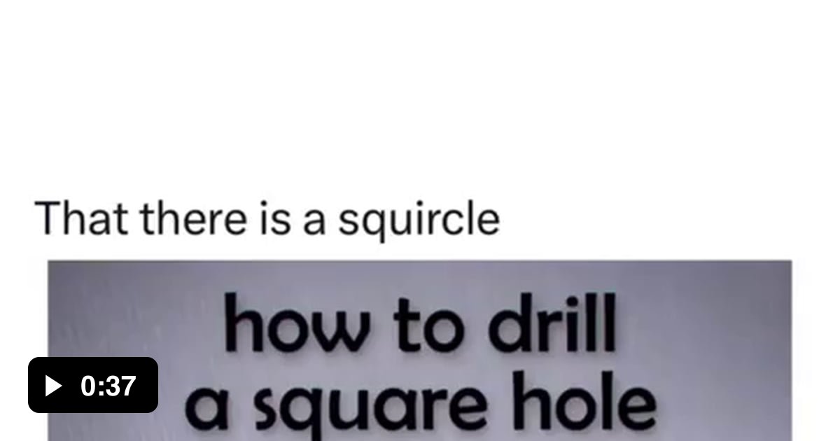How to drill square hole - 9GAG