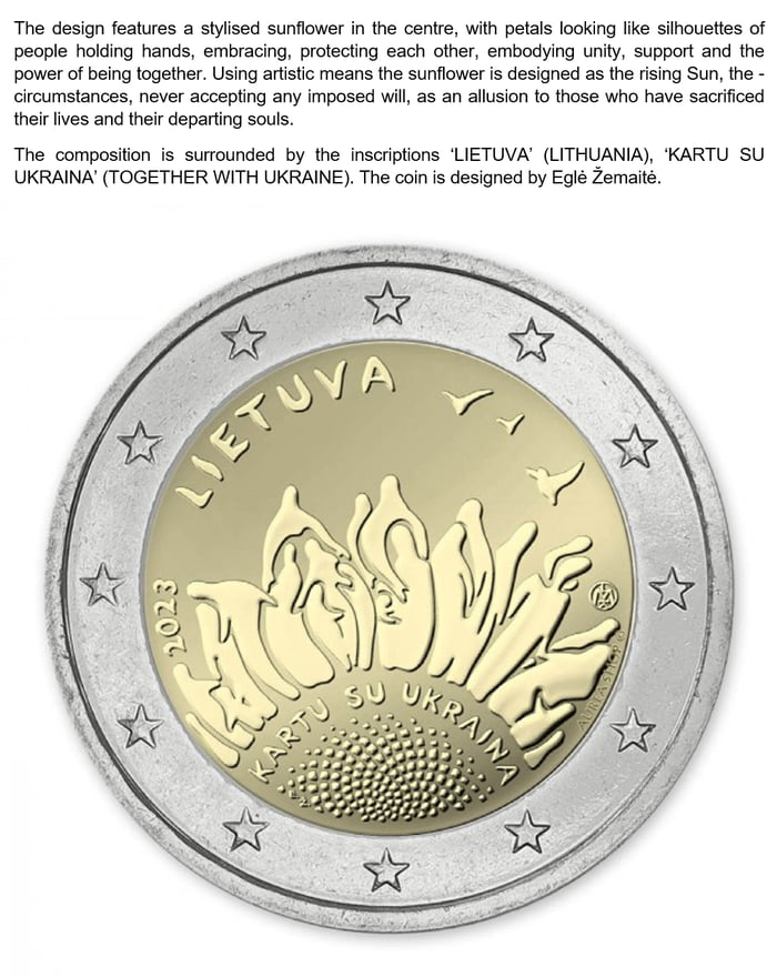 Lithuania issued new motive for euro coins for circulation "Together ...