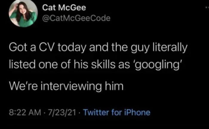 Passing the HR requirements is everything. - 9GAG