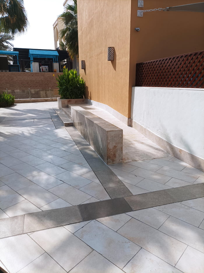 Currently at a resort. Ramp that leads to....steps? - 9GAG