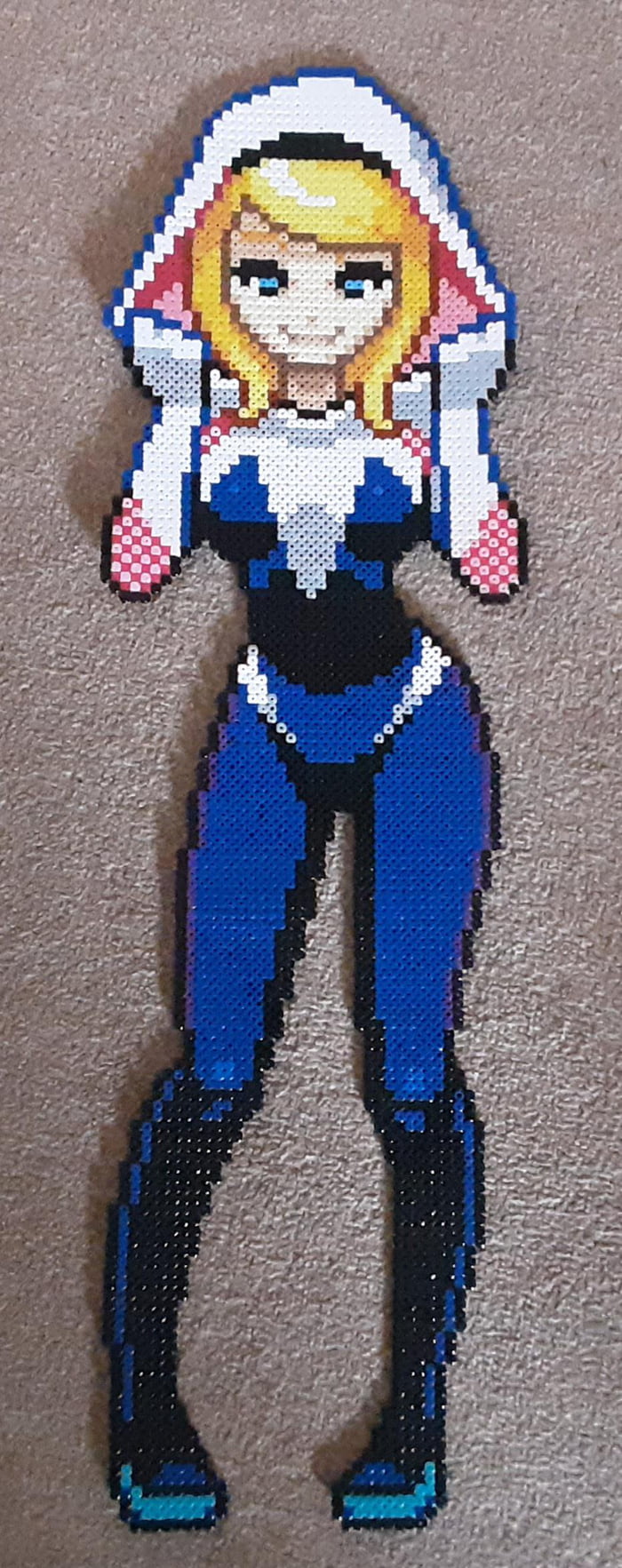 Spider Gwen made out of Hama beads, what do you think? - 9GAG