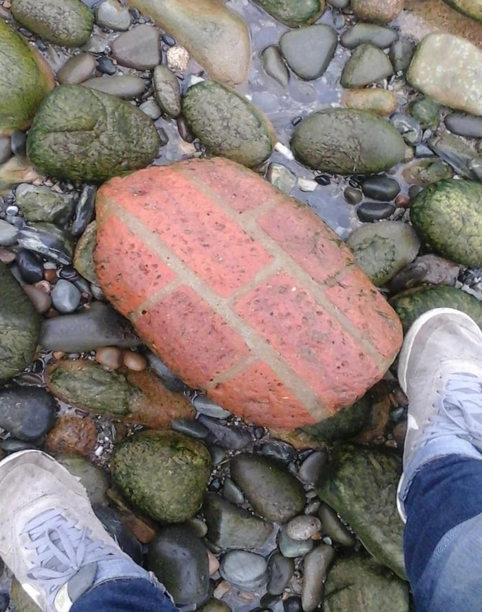 These bricks shaped by the water - 9GAG