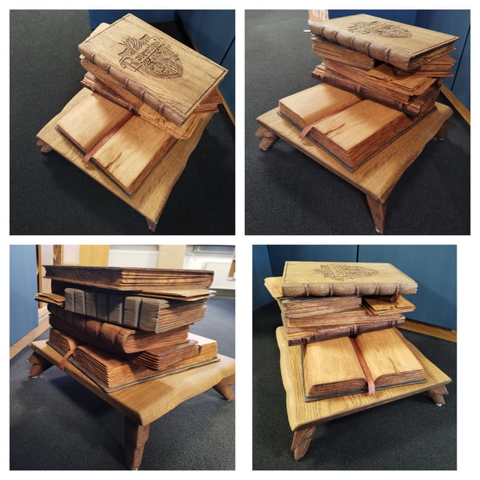 As a student, i made this Harry Potter inspired stool for a customer ...