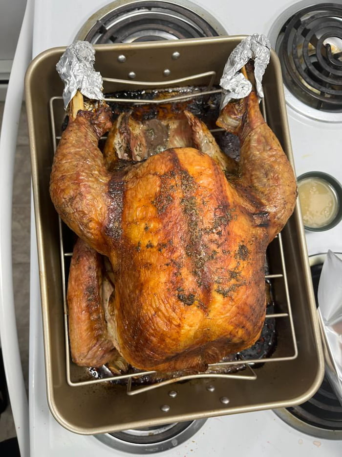 First go at dry brined Turkey - 9GAG