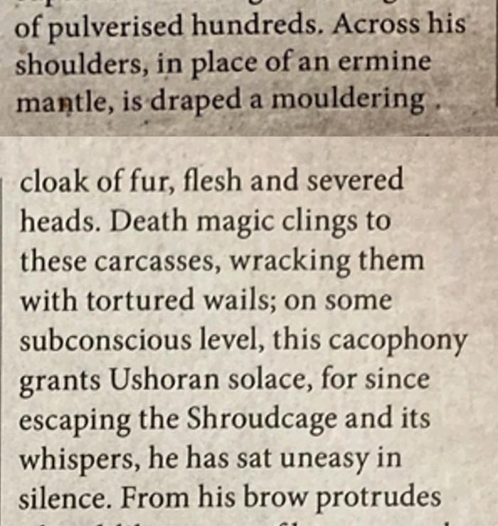 Sad details in new Ushoran's lore - his cape is basically his safespace blanket - 9GAG