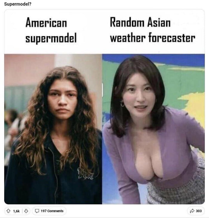 The lady on the right is ai generated - 9GAG