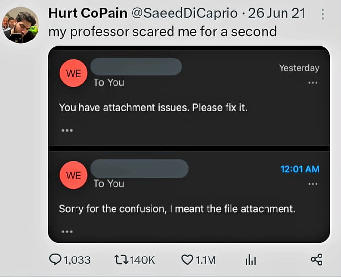 Attachment Issues.. - 9GAG