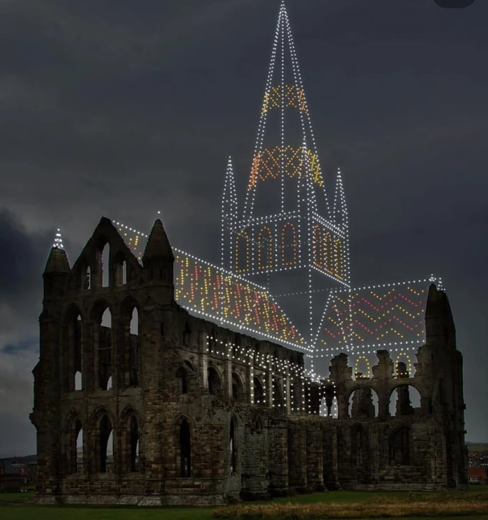 Using drones to repair broken monuments - 9GAG