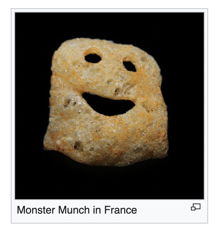 On the wikipedia page about monster munch - 9GAG