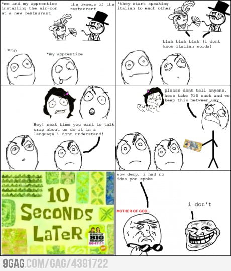 Language rage - 9GAG