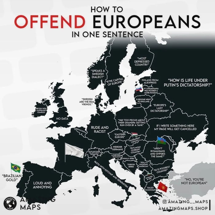 Let's offend and annoy everyone at the same time. Although, I do not ...