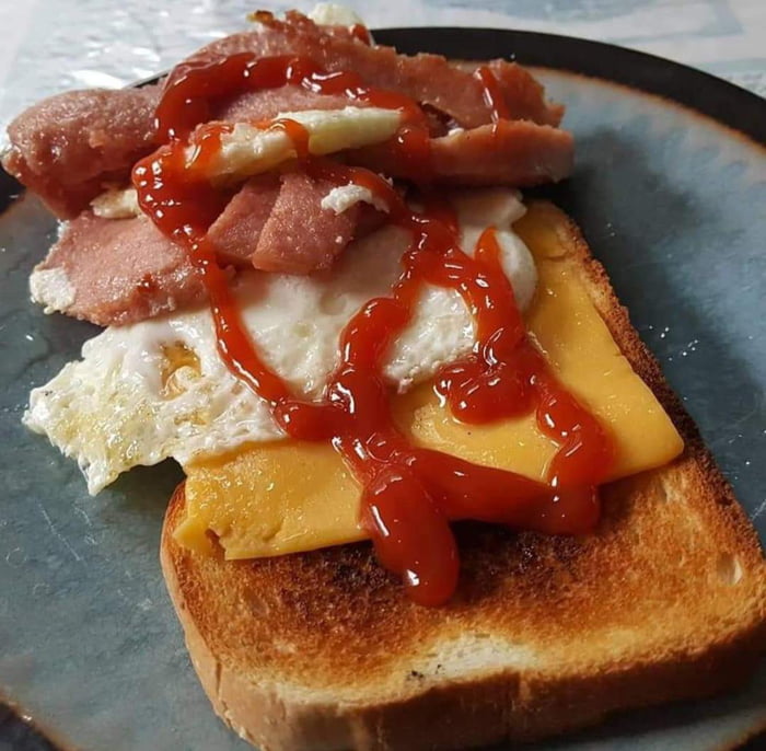 Taylor ham eggs cheese and toast - 9GAG