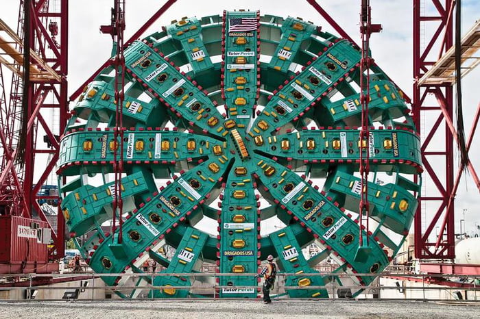 The second largest tunnel boring machine in the world, known as Big ...