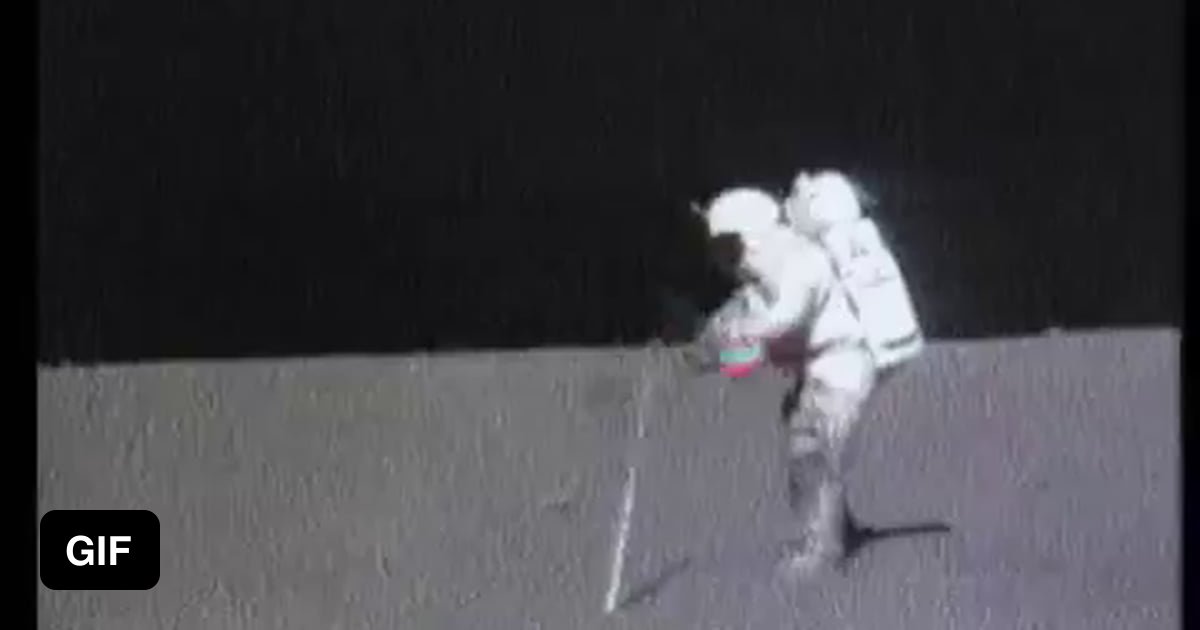 Astronaut drops his hammer on the moon... - 9GAG
