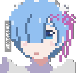 How's my Rem Pixel Art V4? - 9GAG