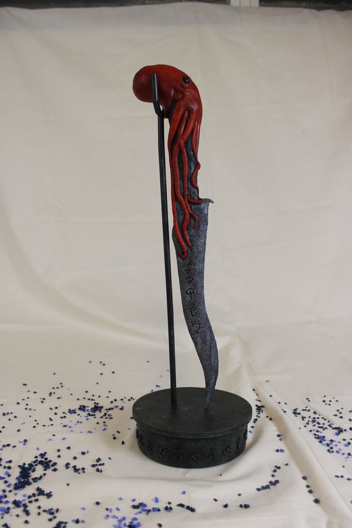 A octopus dagger I sculpted :) - 9GAG