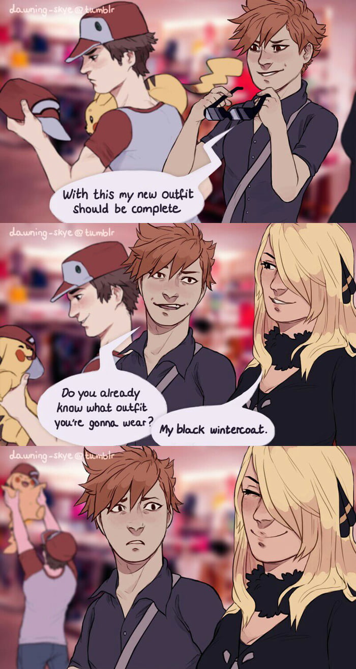 Cynthia...you're going to Alola. - 9GAG