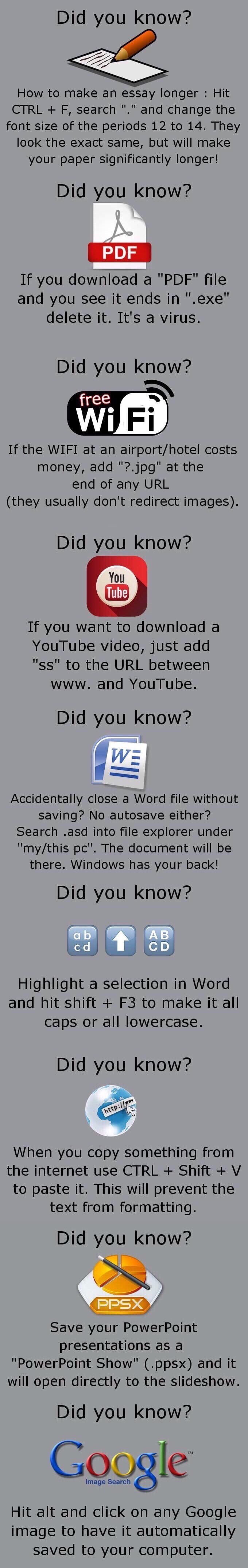 A bunch of computer tips and tricks - 9GAG