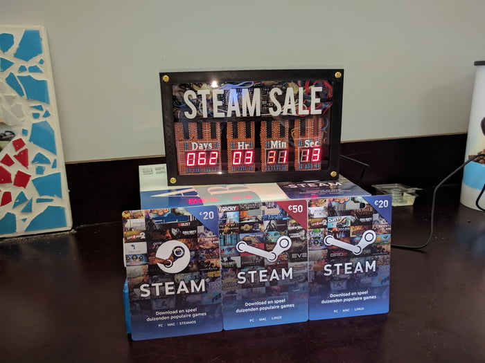 Real life Steam Sale countdown timer - 9GAG
