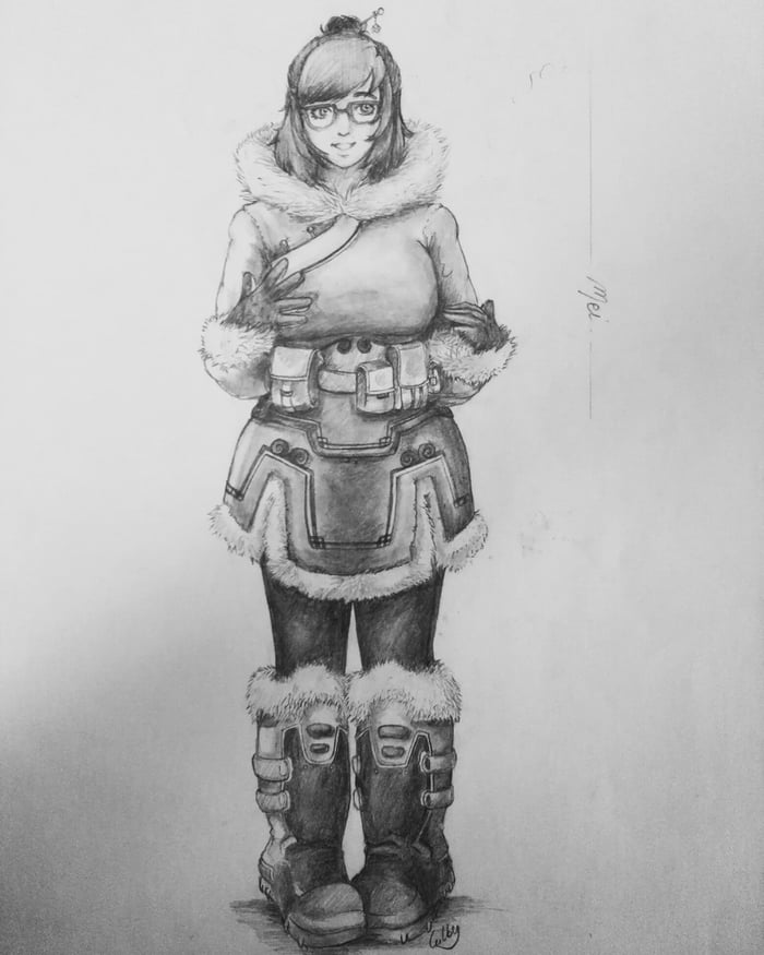 My drawing of Mei - Overwatch - 9GAG