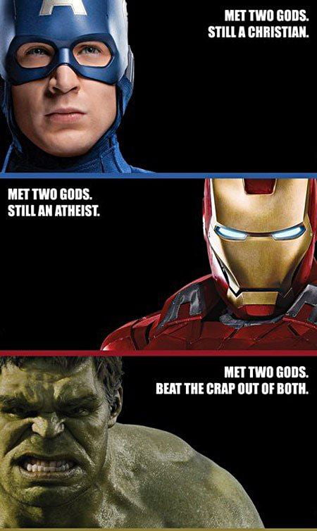 A tale of two gods. - 9GAG