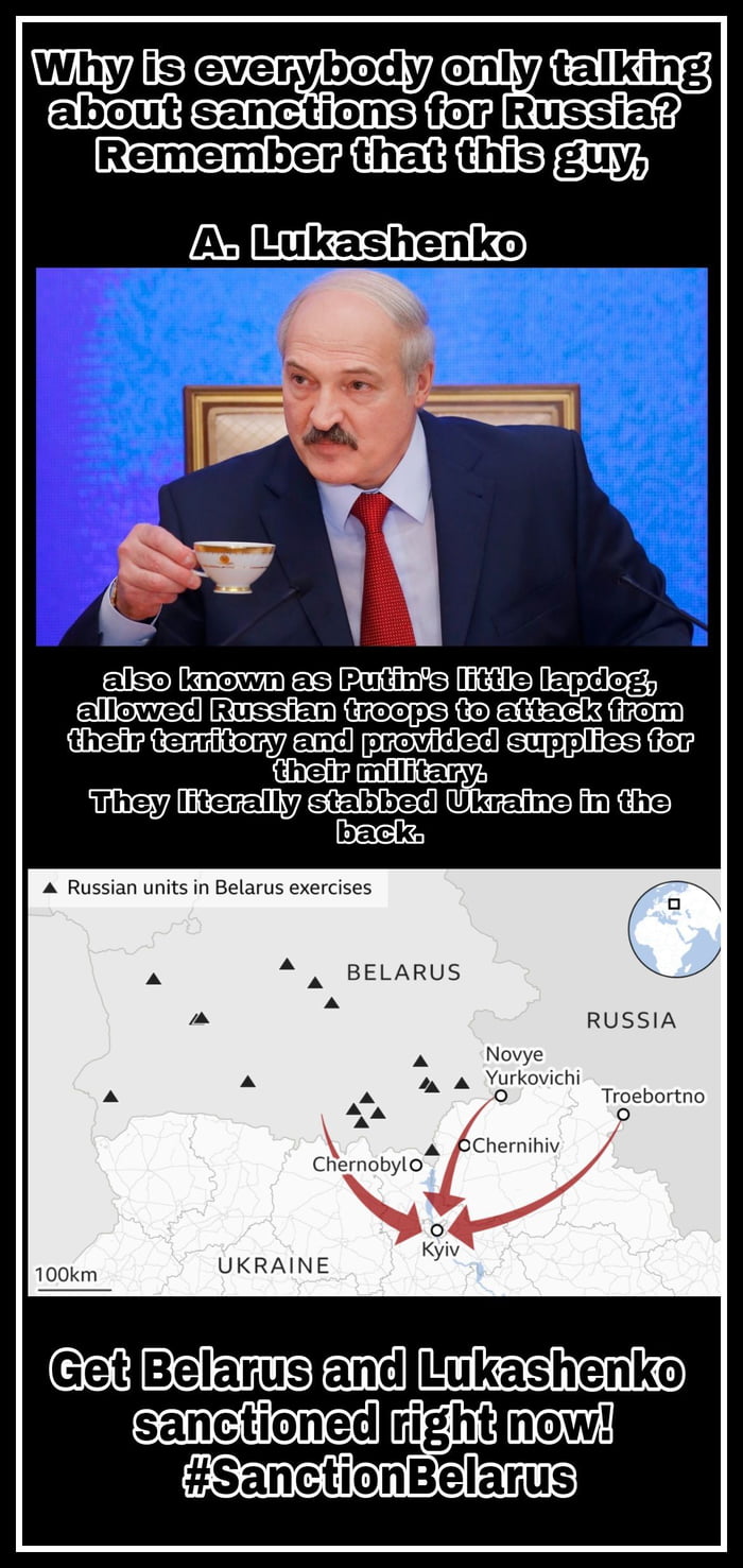 Wladimir Putin's Mini-Me and wannabe dictator Lukaschenko has been a ...