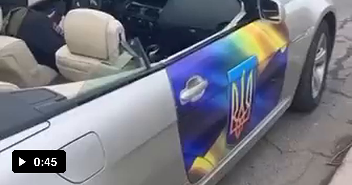 BMW modified with machine gun in Ukraine - 9GAG