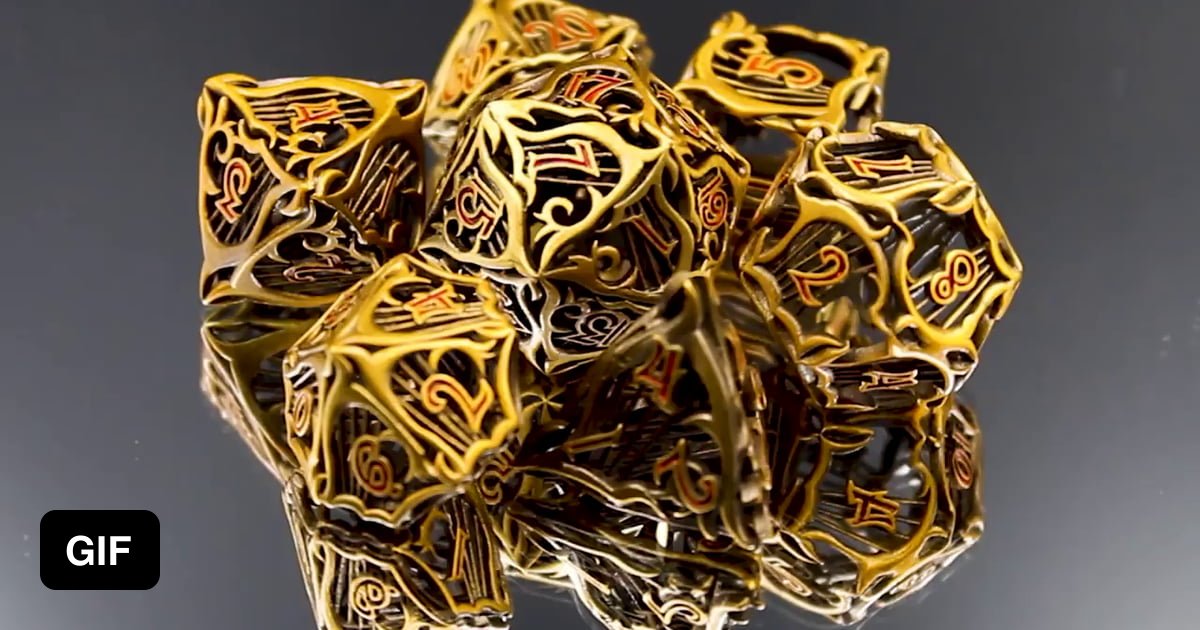 We made a set of dice without traditional edges. This "cageless" design ...