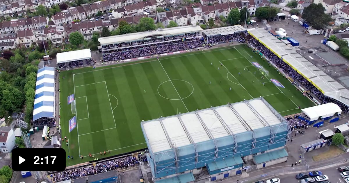 Amazing aerial views of the Memorial Stadium yesterday as Bristol ...
