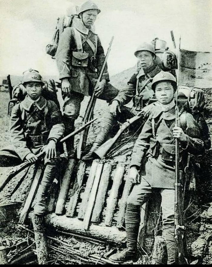 Vietnamese conscripts of the French army ww1 (1917) - 9GAG