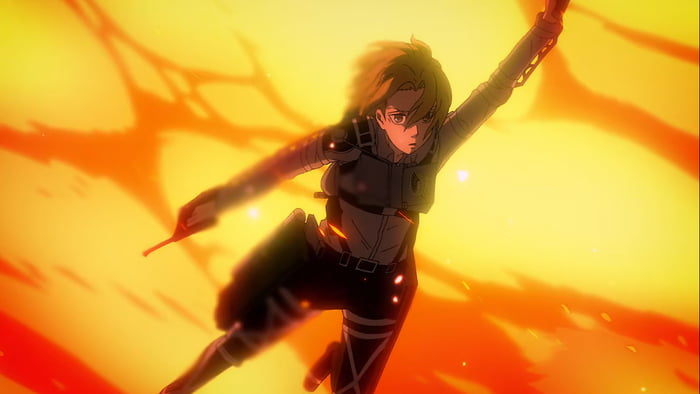 Is that how she fight pure Titans with a small pistol while everyone ...