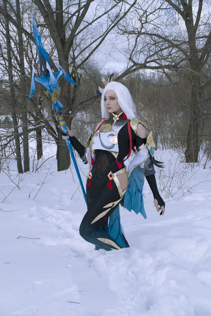 Shenhe cosplay (first try) - 9GAG