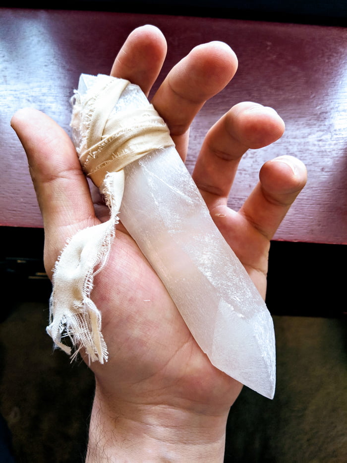 Made a white sign soapstone out of selenite and thought you'd all like ...