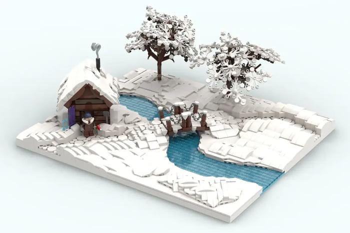 This LEGO IDEAS design called "NORWEGIAN WINTER SCENE" by user ...