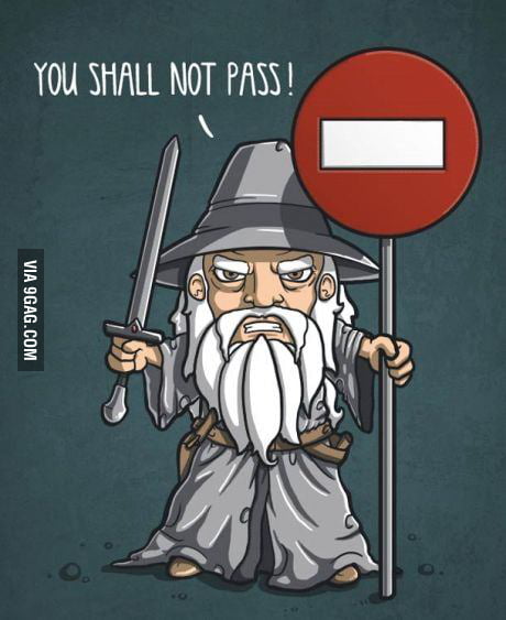 Stop and turn around! - 9GAG