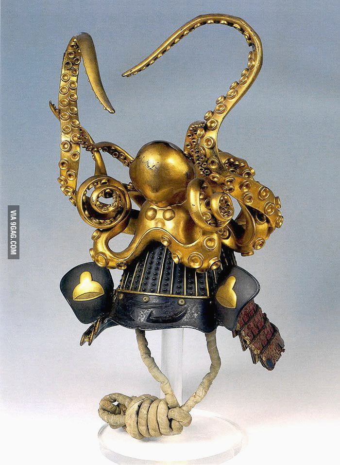 Samurai Octopus Helmet - 9GAG