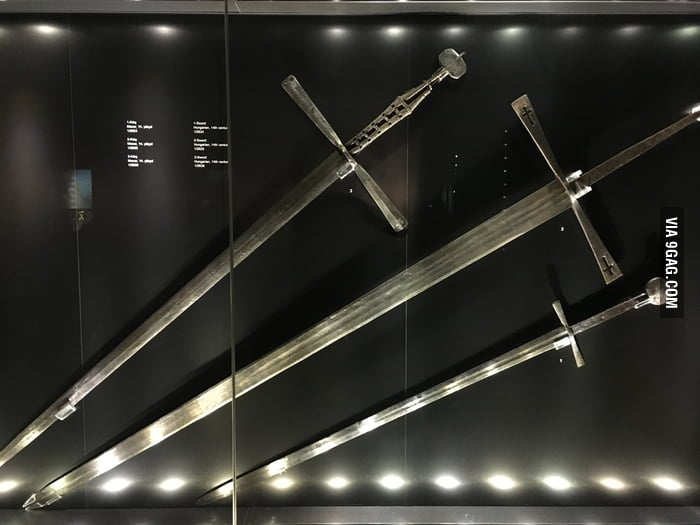 To all sword lovers, Hungarian swords, the middle one is 270 cm. - 9GAG