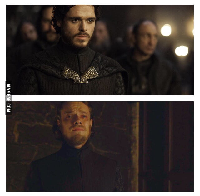 At Sansa's wedding, Theon (Reek) wears the same garments that Robb ...