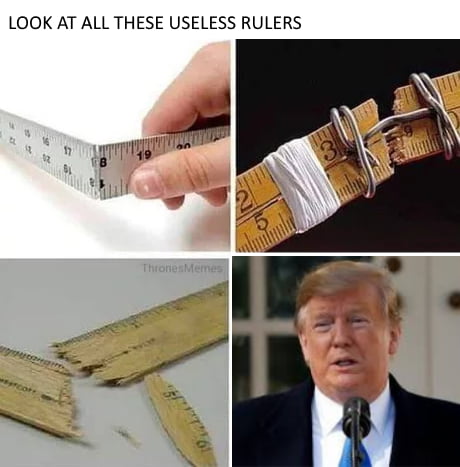 LOOK A ALL THESE USELESS RULERS - 9GAG