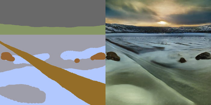 Have you made any cool works with GauGAN AI yet? Post them so more ...