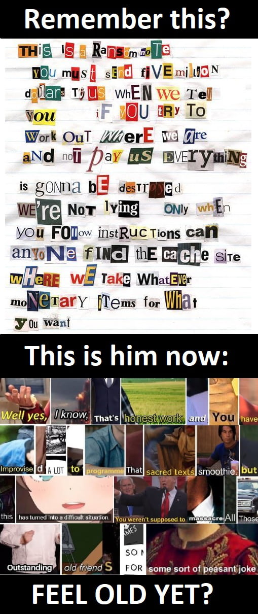 It's called a Ransom Note and it's Art - 9GAG