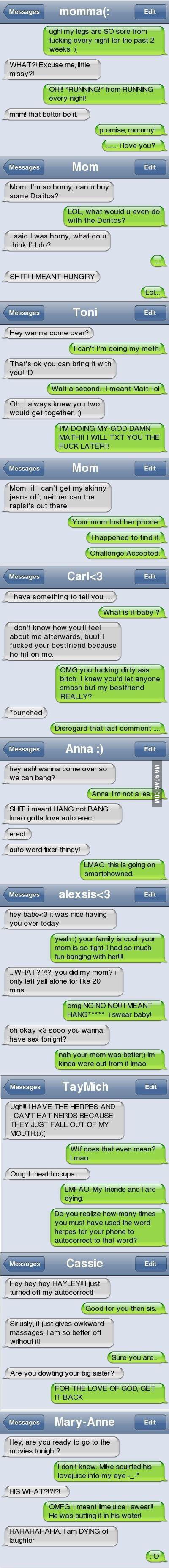 Funny autocorrect fails (BONUS Part 6) - 9GAG