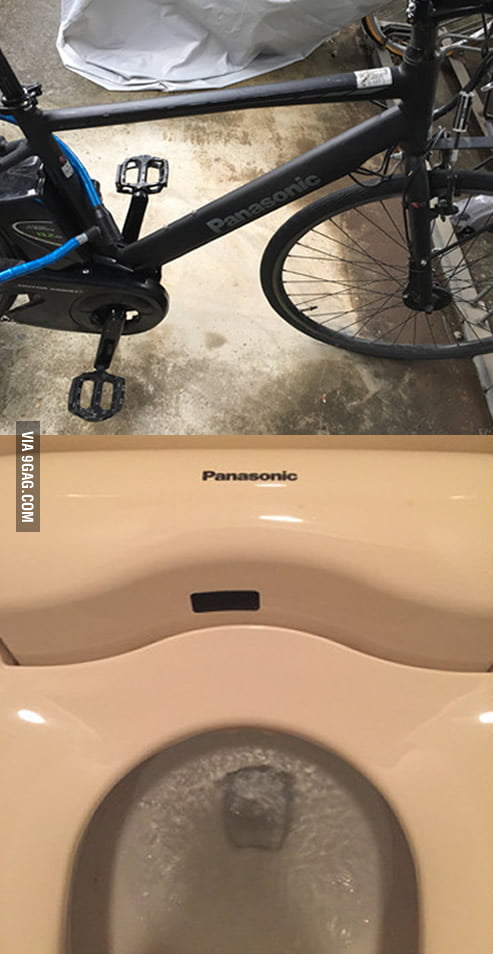 My bicycle and my toilet are both made by the same company, which is ...