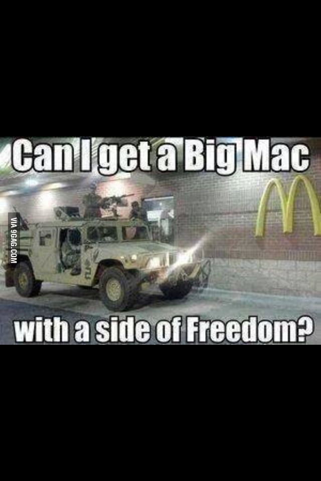 Can I get a Big Mac with a side of freedom? - 9GAG