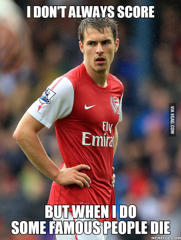The Aaron Ramsey curse. - 9GAG