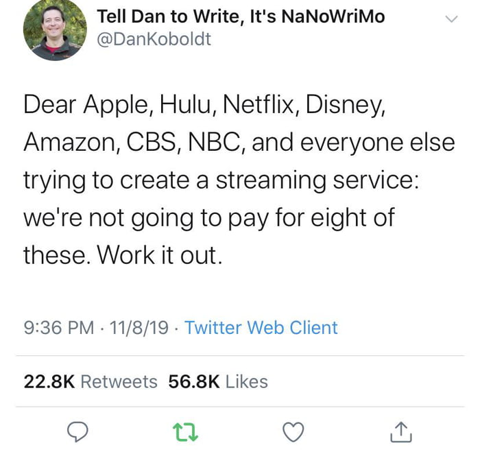 WAY too many streaming services - 9GAG