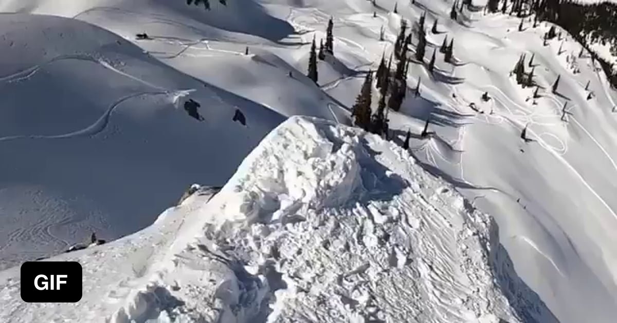 Insane snowboarding with an incredible view - 9GAG