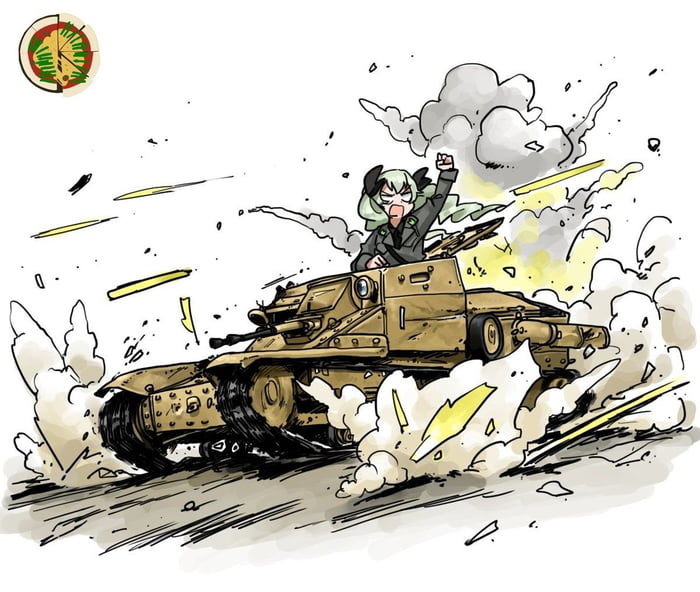 Pasta/Tank Waifu escaping trouble in the L3-35 (GuP) - 9GAG