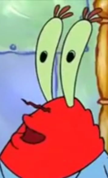 Mr Krabs Pog to make you smile - 9GAG