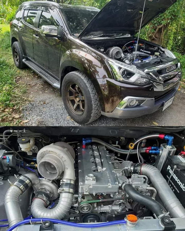 Compound setup on Isuzu Mu-X 4JJ1 3.0L - 9GAG